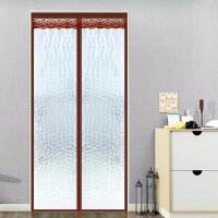 China Magnetic Plastic Film Door Curtain 120x220cm Anti Dust Clear PVC Curtain Wall for sale