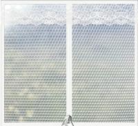 China 130x150cm Plastic Film Window Cover with Zipper Anti Cold Foil Insulation for sale