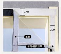 China 130x150cm Plastic Film Window Cover with Zipper Anti Cold Foil Insulation for sale