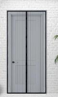 China Magnetic Mesh Door Curtain Polyester Insect Screen for Home Office Workshop Garage 100x220cm for sale