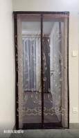 China Embroidered Magnetic Mesh Door Curtain Anti Mosquito Insect Screen 210x90cm for sale