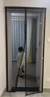 China Embroidered Magnetic Mesh Door Curtain Anti Mosquito Insect Screen 210x90cm for sale