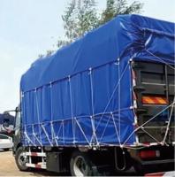 China Wholesale Heavy Duty PE Tarpaulin 120gsm UV Resistant Woven Fabric Cargo Cover Blue for sale