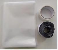 China Custom Size Transparent PVC Zipper Door 15mm Thick Dust Proof See Through Plastic Film Door for Industrial Commercial Use for sale