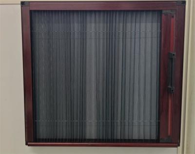 China Fiberglass Pleated Window Screen 18x16 Mesh Mosquito Net 0.26mm Thickness Custom Size 1-3m for sale