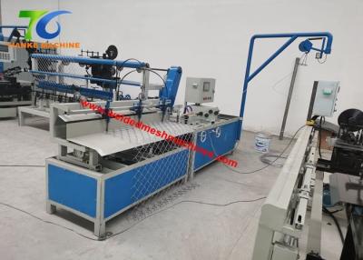 China Single Wire 30M Chain Link Fence Machine 100mm Diamond Mesh Making Machine for sale