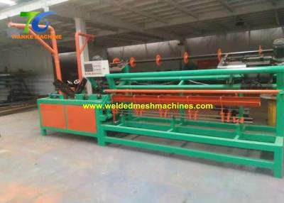 China 4.5mm PVC Chain Link Fence Machine 6M Wire Mesh Weaving Machine for sale