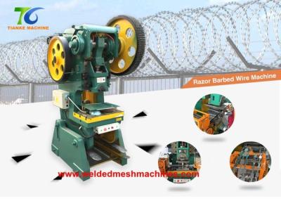 China Tianke Razor Barbed Wire Machine BTO30 Razor Wire Weaving Machine for sale