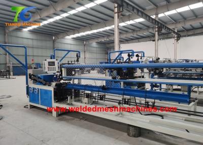 China 2.0mm Double Spiral Wire Plc Diamond Mesh Fencing Machine for sale