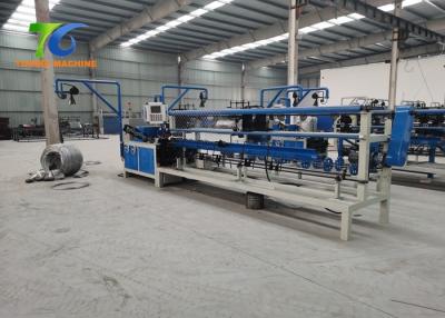 China 5.5kw Diamond Mesh Customized Chain Link Fence Machine For Cyclone Wire for sale