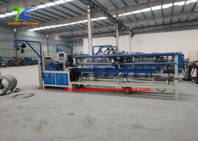 China Galvanized Single Iron Wire 1.8MM Chain Link Fence Making Machine for sale