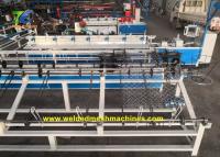 China Diamond Galvanized Wire 440v Chain Link Fence Making Machine For Cattle for sale