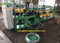 China 3000mm Making 2 Worms Chain Link Fence Machine With Compact Roll for sale