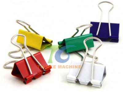 China Mechanical Metal Paper 0.8mm Binder Clip Making Machine for sale