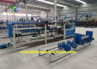 China 100mm Servo Motor Chain Link Machine Double Wires Diamond Wire Mesh for sale