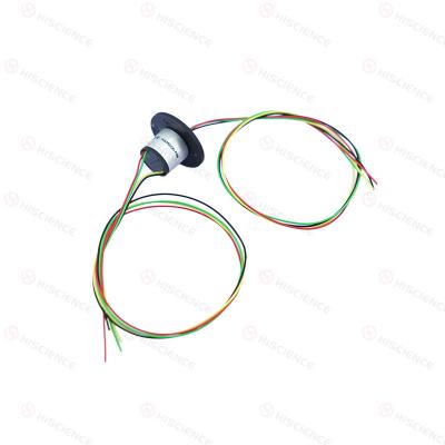 China Hiscience 4 Circuit 2A 110V Capsule Slip Ring for Industrial Rotary Applications for sale