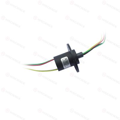China 4 Circuits 5A Capsule Slip Ring Precious Metal Contact 110VAC 300rpm for sale
