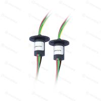 China IP40 Capsule Slip Ring 8 Circuits 2A 0-300RPM Gold-on-Gold Contact for Signal and Power Transmission for sale