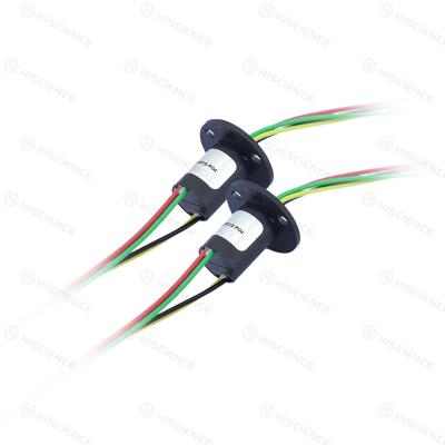 China IP40 Capsule Slip Ring 8 Circuits 2A 0-300RPM Gold-on-Gold Contact for Signal and Power Transmission for sale