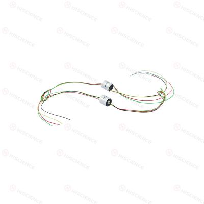 China Compact Capsule Slip Ring 12 Circuits 1A 48V Gold-on-Gold Contact for Signal and Power Transmission for sale