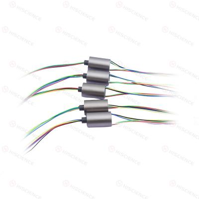 China 0-100RPM Capsule Slip Ring 4 Circuits 1A Stainless Steel Housing Miniature for sale
