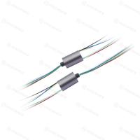 China 0-100RPM Capsule Slip Ring 4 Circuits 1A Stainless Steel Housing Miniature for sale