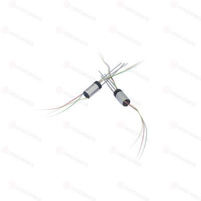 China ISO High Speed 6 Circuit Slip Ring 2A Gold-on-Gold Contact High Reliability Long Lifespan for sale