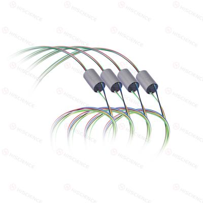 China 12 Circuit Capsule Slip Ring 110VAC Gold on Gold for Antenna Systems for sale