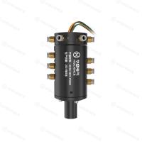 China 6 Passages Pneumatic Rotary Union 6 Circuits 2A Electric Rotary Joint 100RPM for sale
