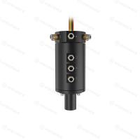 China 6 Passages Pneumatic Rotary Union 6 Circuits 2A Electric Rotary Joint 100RPM for sale