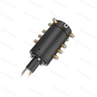 China 6 Passages Pneumatic Rotary Union 6 Circuits 2A Electric Rotary Joint 100RPM for sale