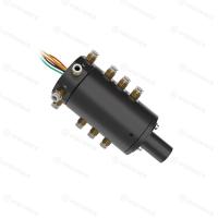 China 6 Passages Pneumatic Rotary Union 6 Circuits 2A Electric Rotary Joint 100RPM for sale