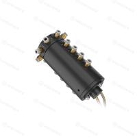 China 8 Passage Pneumatic Rotary Union 6 Circuits 2A 240V Slip Ring for Automation for sale