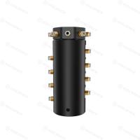 China 8 Circuit Rotary Hydraulic Joint M5 Ports 200 RPM Pneumatic Slip Ring HJ0640-08M5 for sale