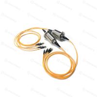 China 2-4 Circuit Single Mode Fiber Optic Slip Ring 780-1650nm IP65 Stainless Steel for sale
