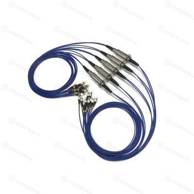 China Multi Circuits Fiber Optic Slip Ring IP65 2 to 9 Circuits Optical Rotary Joint 300rpm for sale