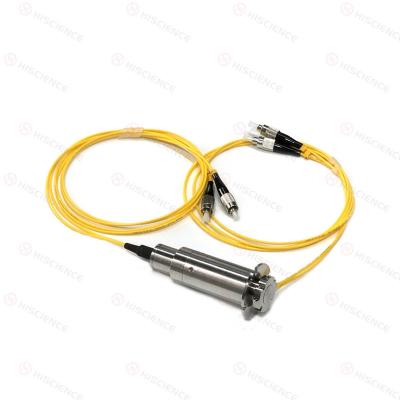 China Fiber Optic Slip Ring 2-7 Circuits IP60 Stainless Steel 300rpm for sale