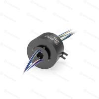 China IP51 Through Bore Slip Ring 12.7mm 6 Circuits 10A 8 Signal 1 Shielded 380VAC for sale