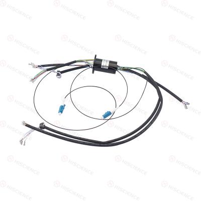 China Hybrid Fiber-Electric Slip Ring IP51 10A 220VAC for Robotic Arms Automation Systems for sale