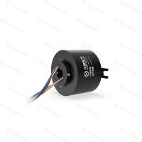 China Through Bore Slip Ring 12 Circuits 10A 8 Signal 1 Shielded 12.7mm Hole 380VAC for sale