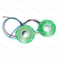 China 2 Circuit Signal Pancake Slip Ring 92mm OD Compact Space Saving Design for sale