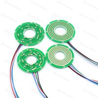 China 2 Circuit Signal Pancake Slip Ring 92mm OD Compact Space Saving Design for sale