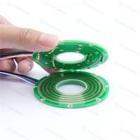 China IP51 Pan Cake Slip Ring 4 Circuits 10A Ultra Thin Design Space Saving for sale