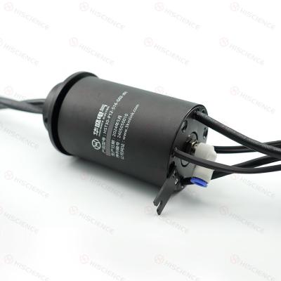 China Customized Rotary Union Slip Ring 8 Circuits 20A 4 Signals 16 Encoder 2 Shields 1 Passage 24-380VAC for sale