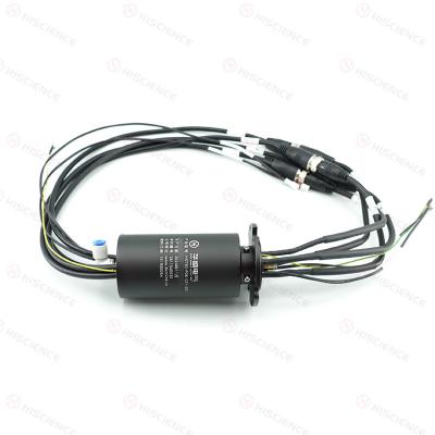 China Rotary Joint Slip Ring 8 Circuits 10A 21 Signals 1 Shield 300RPM IP51 for Automated Warehousing for sale