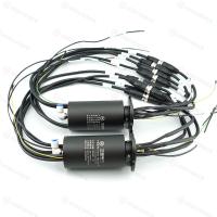 China 8 Circuits 10A 21 Signals 1 Shield Through Bore Slip Ring 300 RPM 1 Mpa Pneumatic for sale