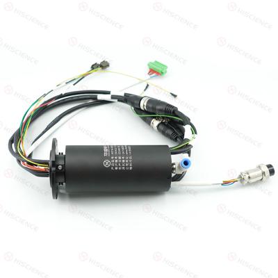 China Hiscience 36 Circuits Slip Ring 8x10A 27 Signals 1 Passage Rotary Union 0-200RPM for Automation for sale