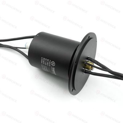 China 0-250RPM Customizable Slip Ring 4 Circuits 10A 13 Signals Pneumatic Rotary Union for sale