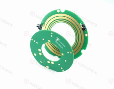 China Ultra-Thin Pancake Slip Ring 2 Circuits 10A Power 2A Signal for Medical Equipment Automation for sale