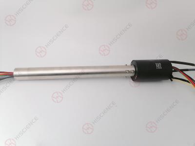 China Compact Custom Slip Ring 22 Circuits Low Contact Resistance 10mOhm for Power Signal Fiber Optic Transmission for sale